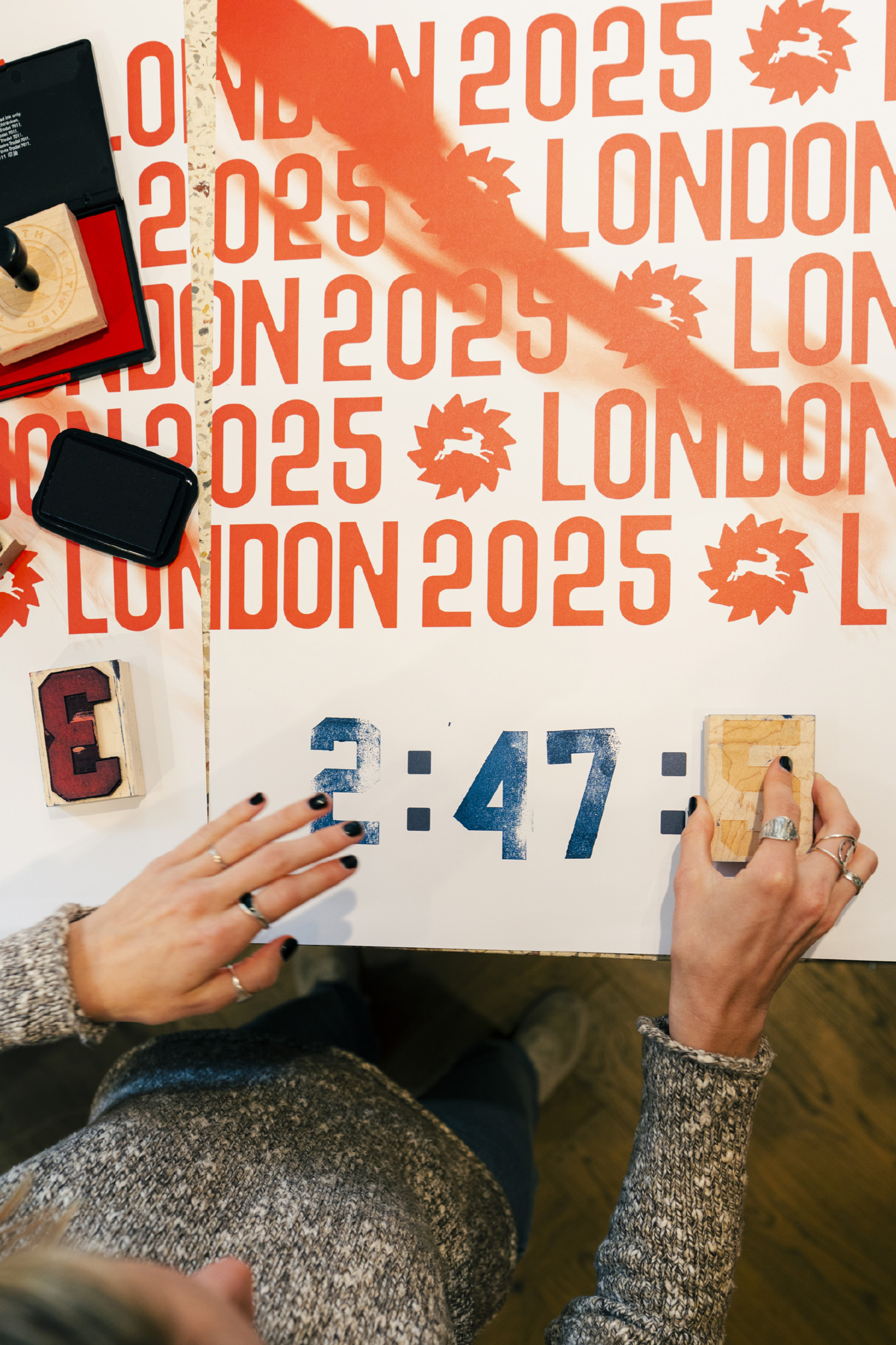 Hand Stamped Marathon Majors Poster | Tracksmith