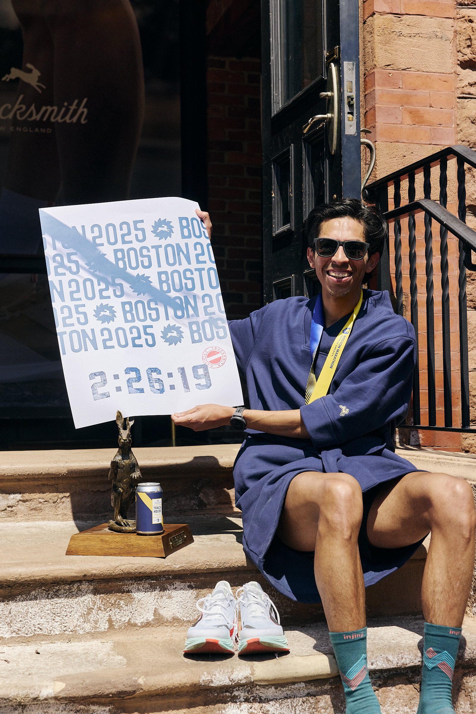 Hand Stamped Marathon Majors Poster | Tracksmith